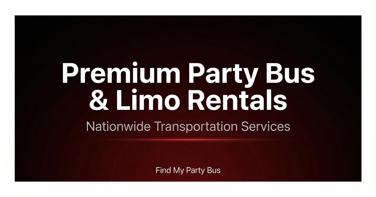 Party Bus Locations By State & City | Find My Party Bus
